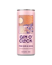 Add-on Gin O'Clock Pink Gin Can – boxandbowgiftco